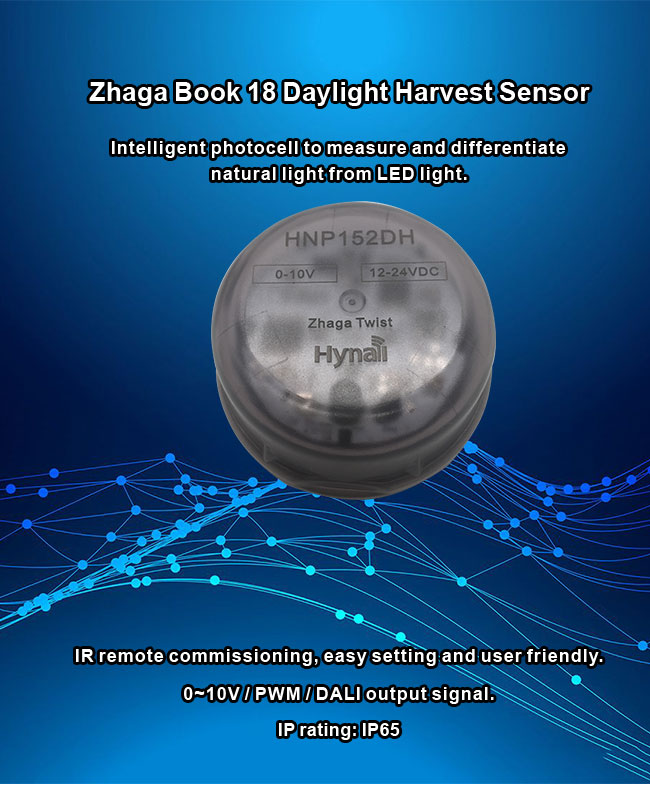 Remote Control IP65 10mA Zhaga Book 18 series daylight harvest sensor