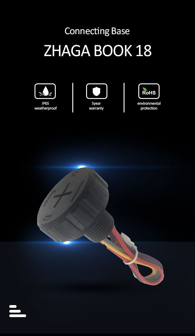 50mm IP65 Waterproof Zhaga Book 18 Connecting Base