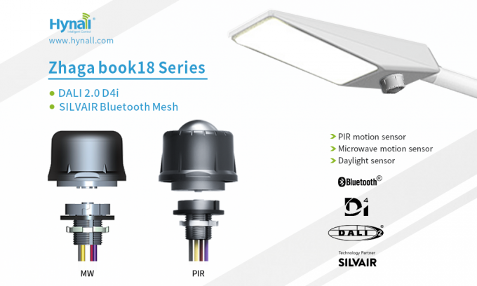 IP65 Dali Microwave Motion Sensor Zhaga Book18 Receptable Small Size 50mm