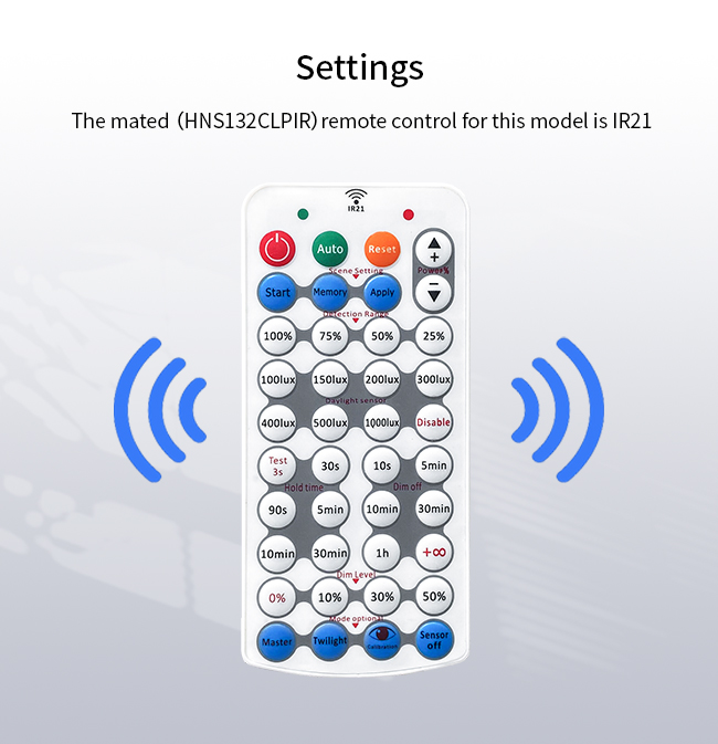 Remote Control PIR Motion Sensor Zhaga Book20 Constant Lux Sensor
