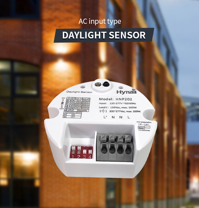220~240VAC input built-in daylight sensor HNP202, on/off control, dual ...