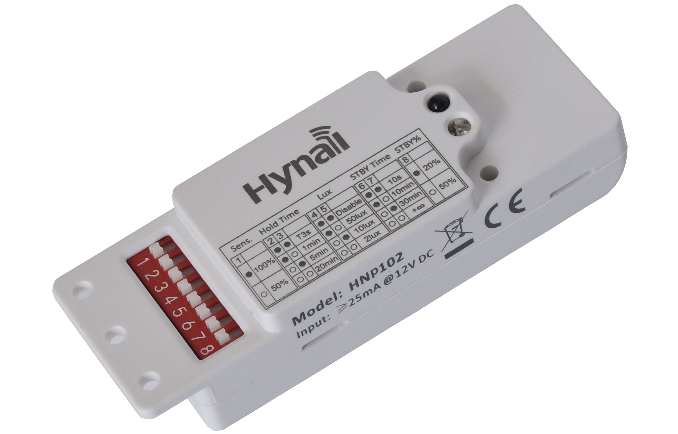 RoHS 12V Daylight Sensor Switch HNP102 8mA PWM 12V Microwave Motion Sensor