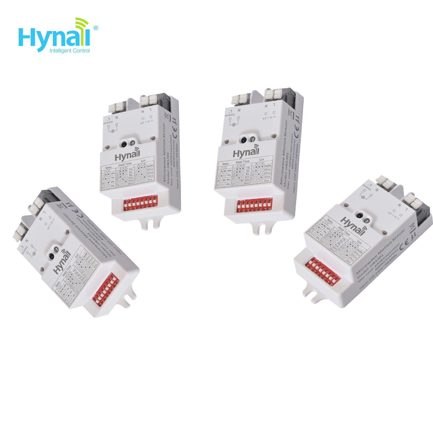 DIP Setting Microwave Motion Sensor Switch HNS201 220-240V AC On / Off ...